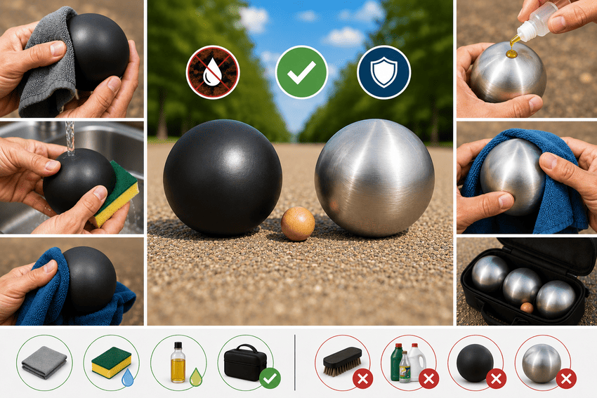 how to clean and maintain your pétanque boules: carbon vs stainless ...
